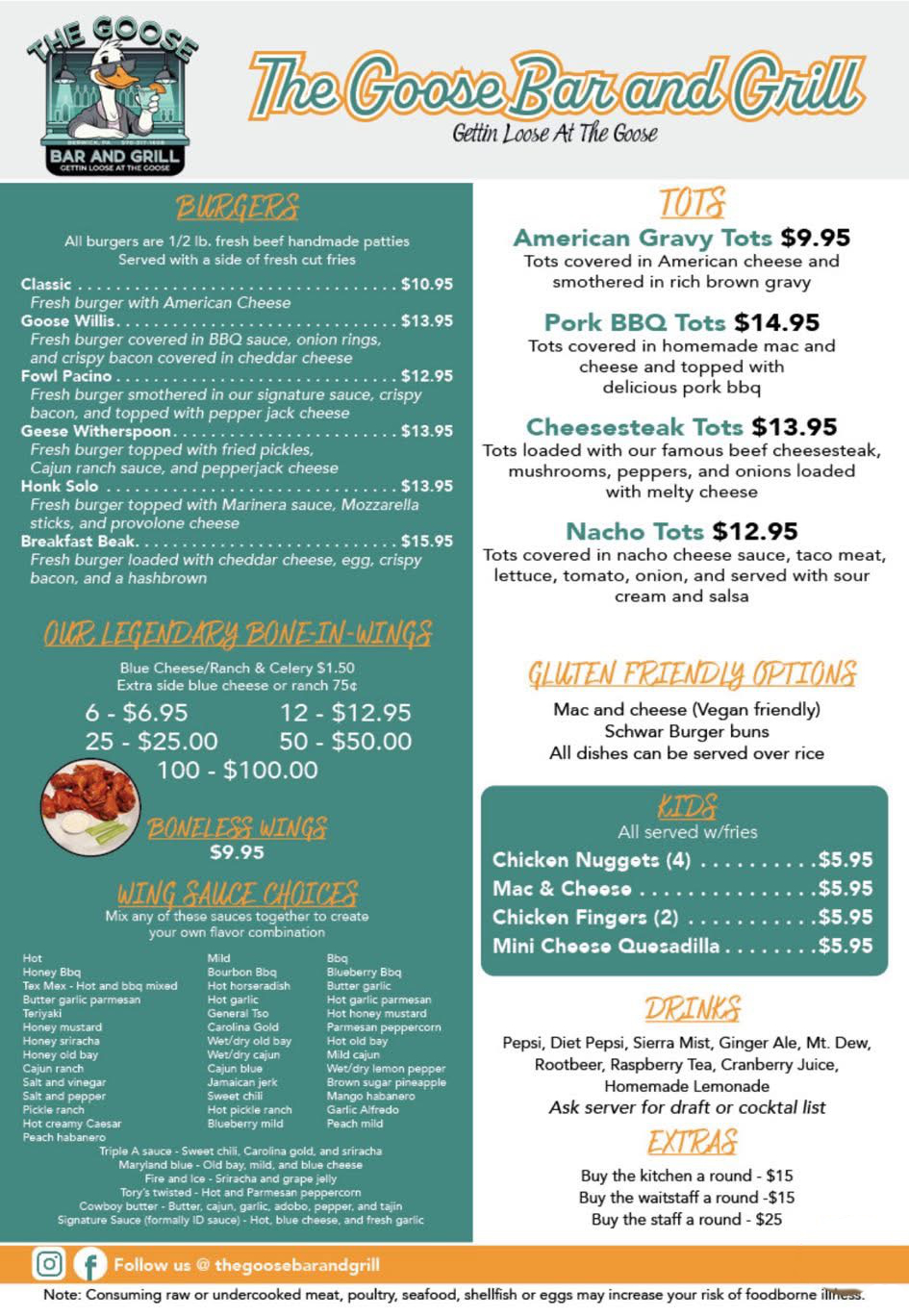 Dining | The Goose Bar and Grill